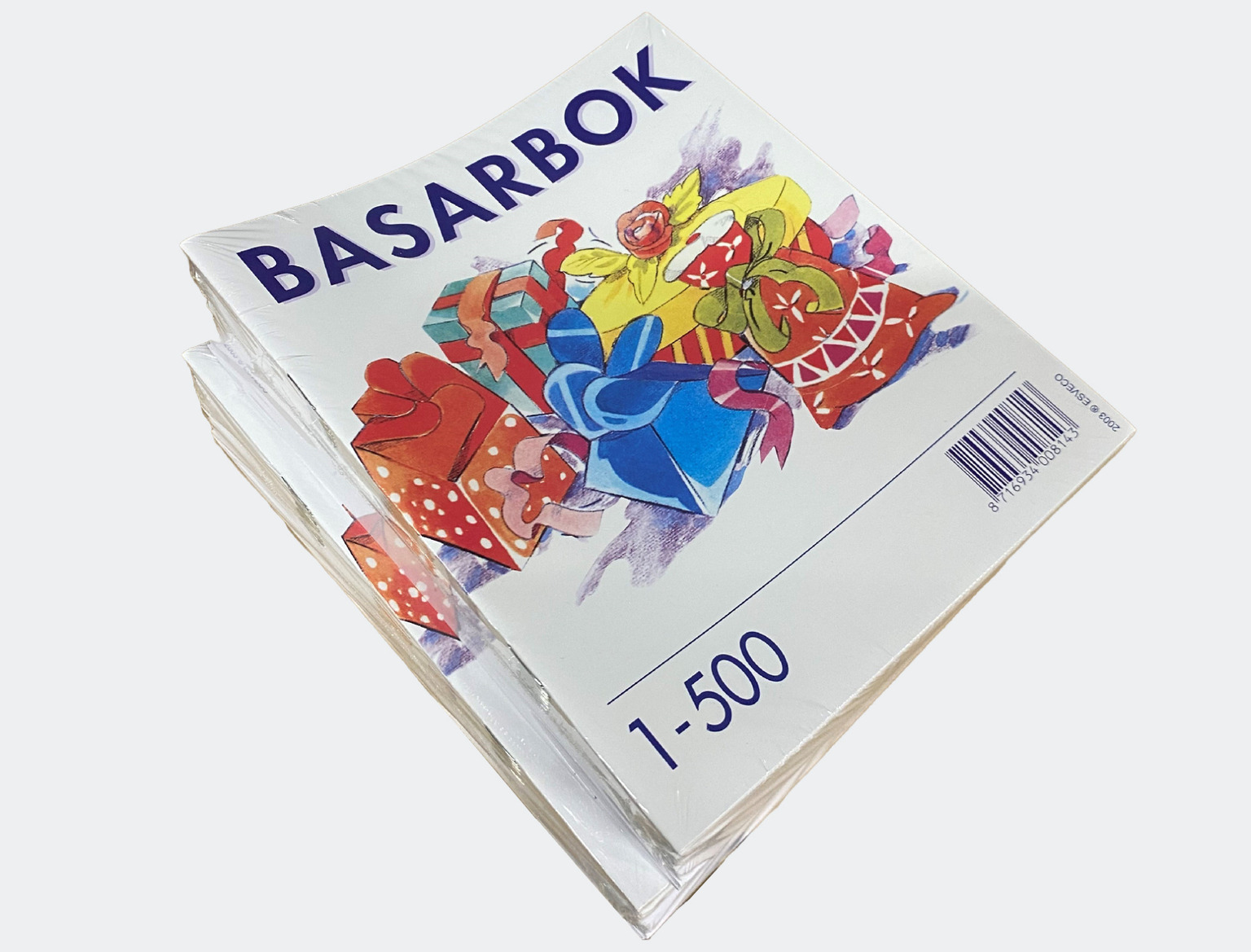 Basarbok 1-500 Loddbok 10 stk • loddbok 10 stk. • loddbøker
